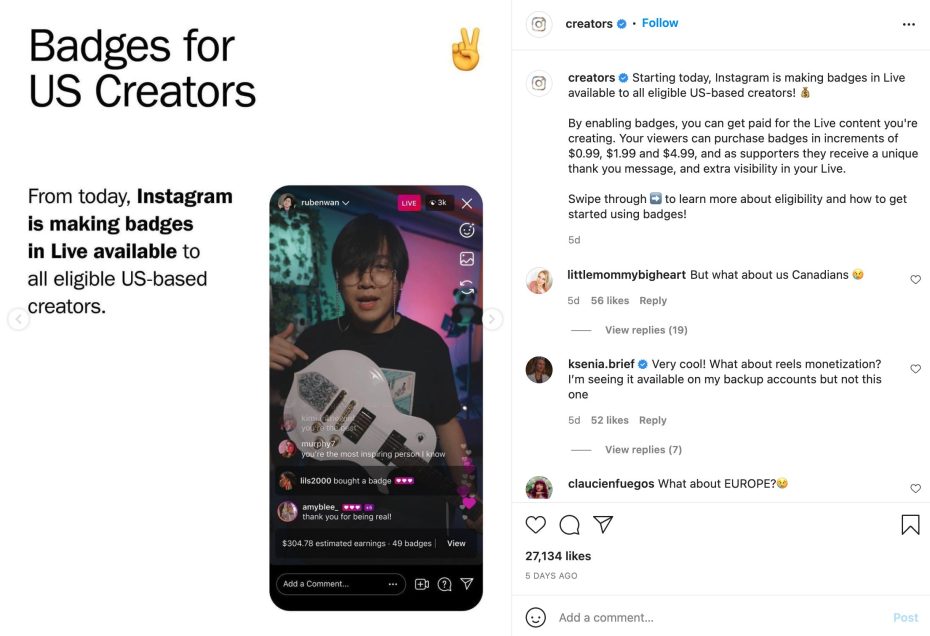 What Are Instagram Badges? - Captiv8