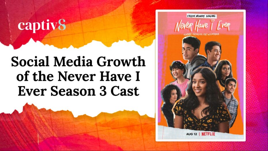 Social Media Growth of the Never Have I Ever Season 3 Cast - Captiv8