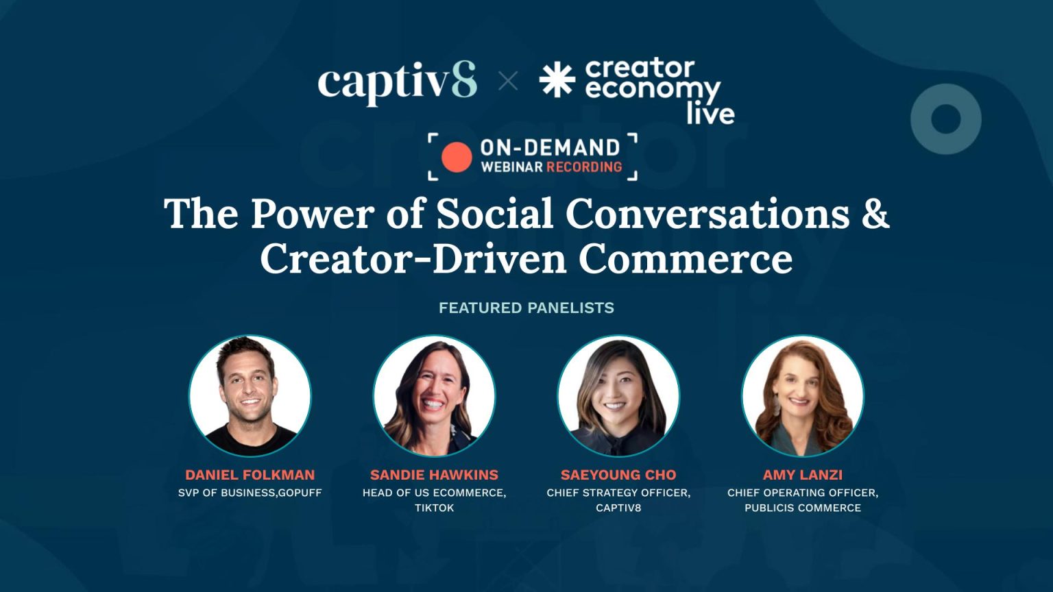 Creator Economy Live: The Power of Social Conversations & Creator ...