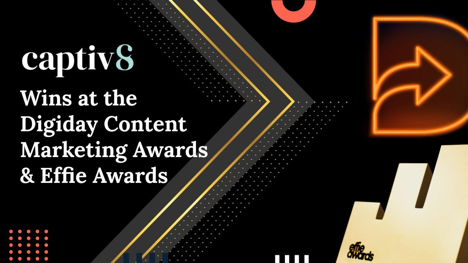 Captiv8 Wins at the Digiday Content Marketing Awards & Effie Awards - Captiv8