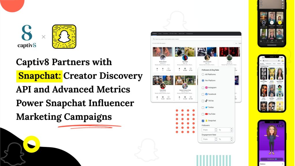 Captiv8 Partners with Snapchat: Creator Discovery API and Advanced ...