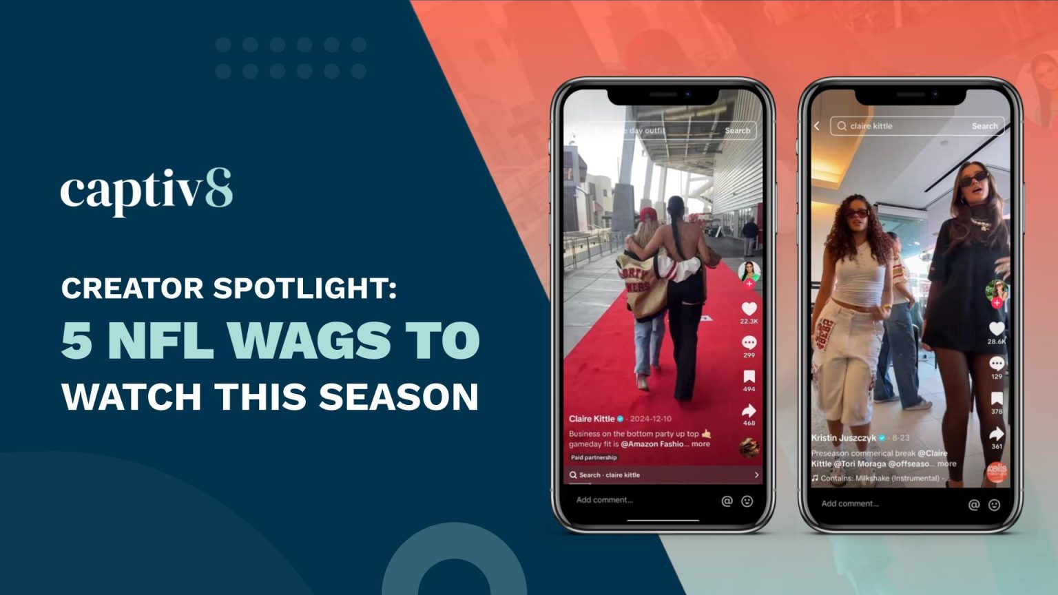 Creator Spotlight: 5 NFL WAGs to Watch This Season - Captiv8